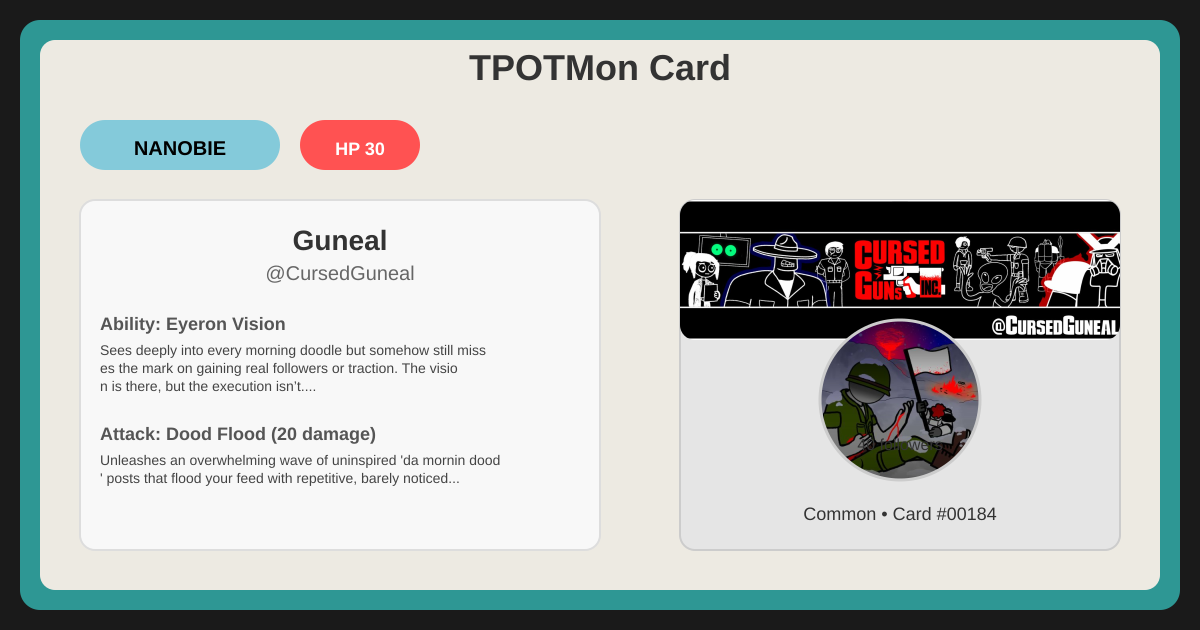 Guneal - TPOTMon Card
