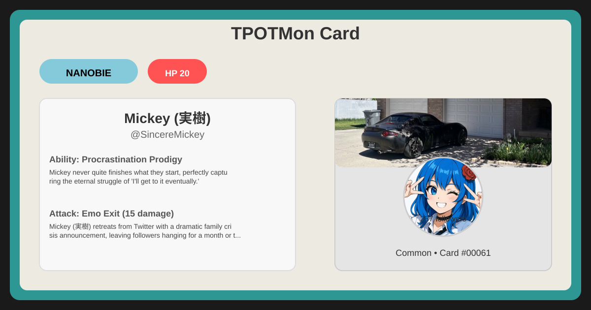 Mickey (実樹) - TPOTMon Card